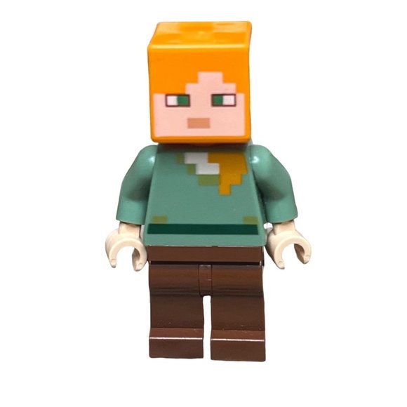 Lego | Toys | Lego Minecraft Alex Flat Silver Legs Minifigure | Poshmark